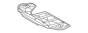 51442-0E040 - Radiator Support Splash Shield - 2010-2013 Toyota | OEM ...