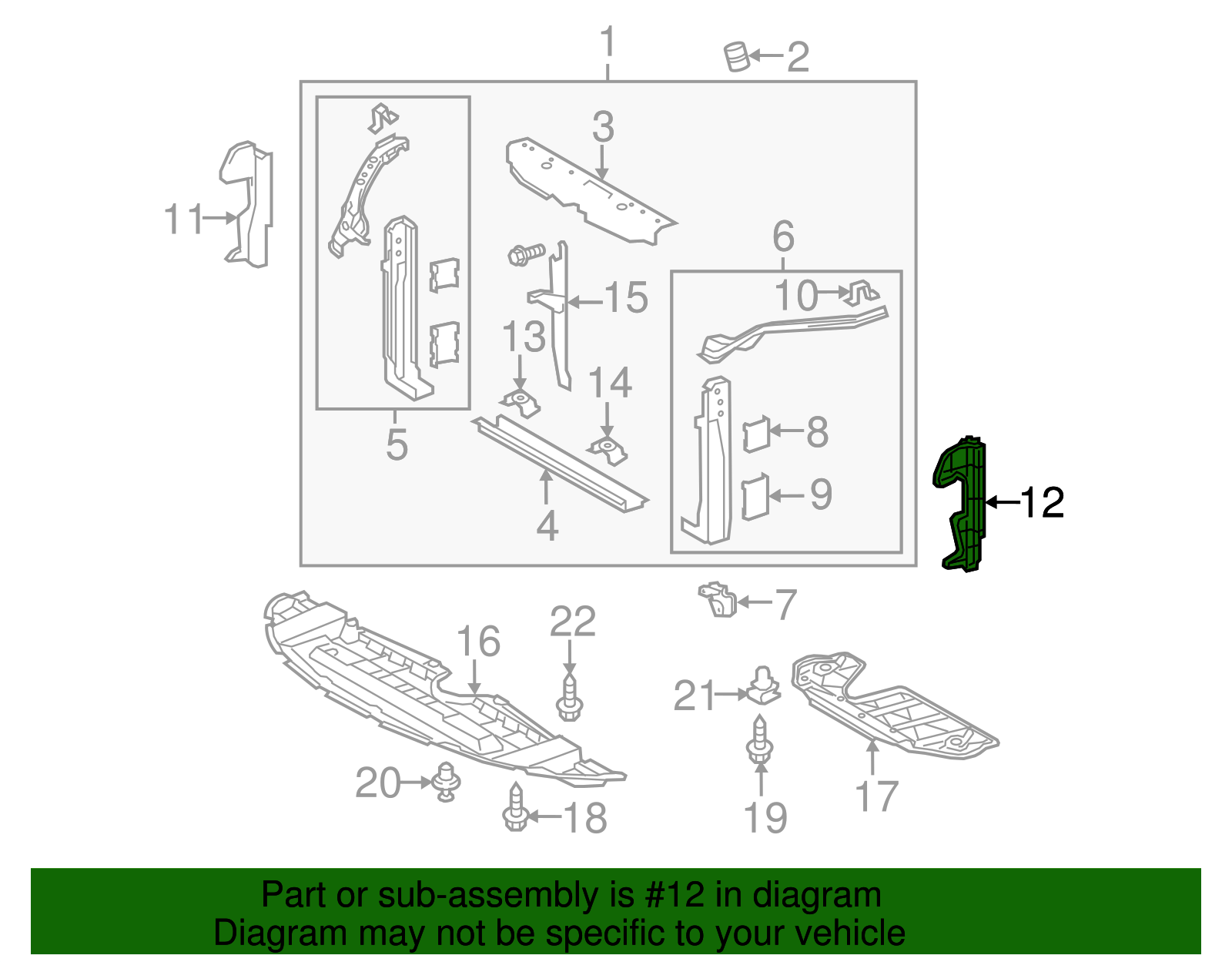2011-2014 Toyota Sienna Deflector 53294-08040 | Toyota Parts Center