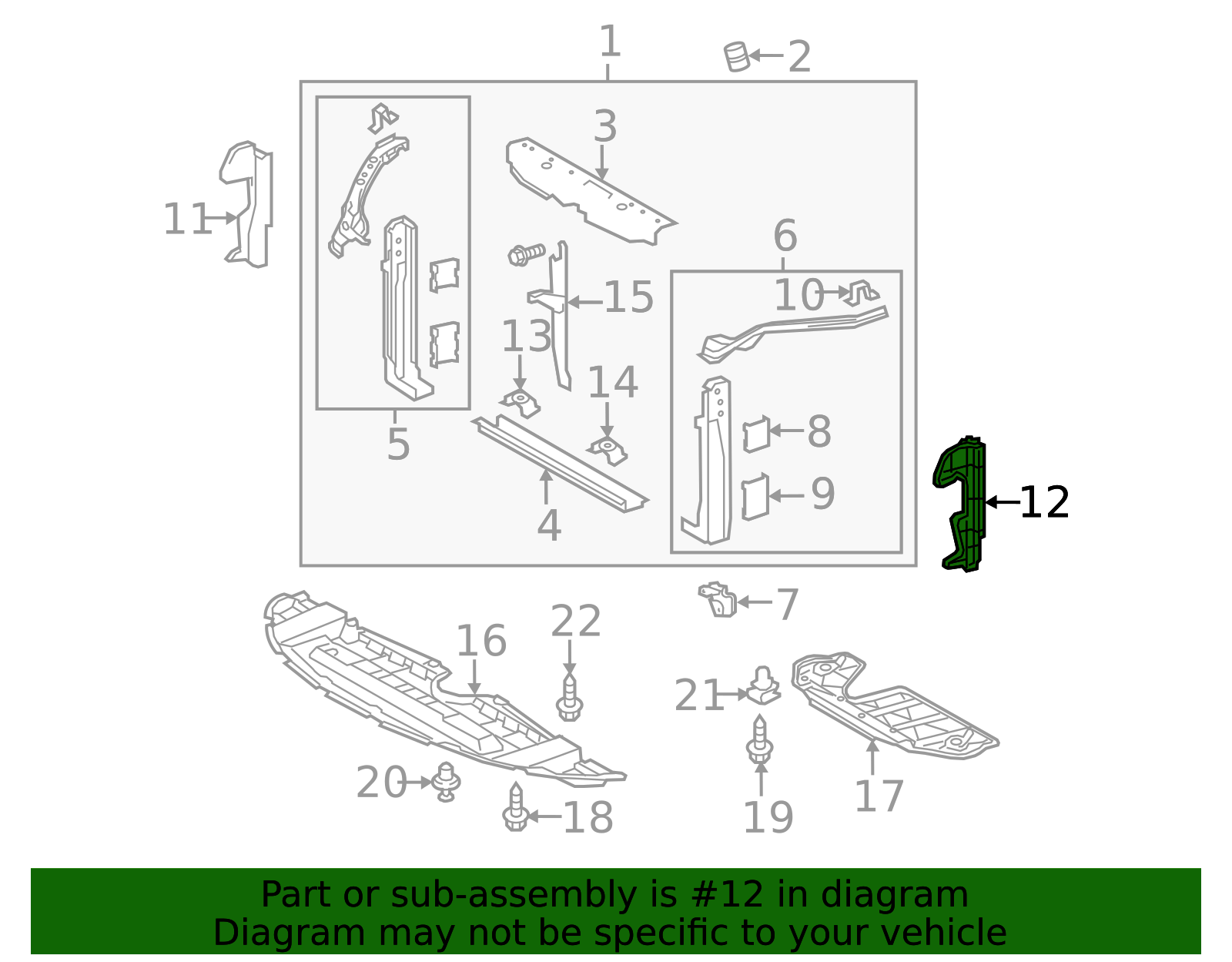 Radiator Air Deflector - OEM Engine Cooling Channel | AutoNation Parts