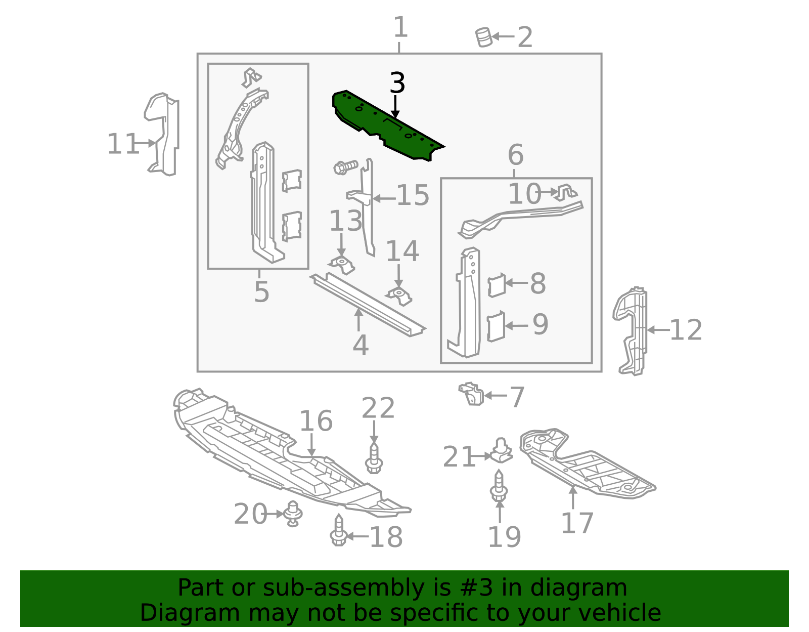 53205-08030 - High-Quality Radiator Support Tie Bar for AutoNation Parts