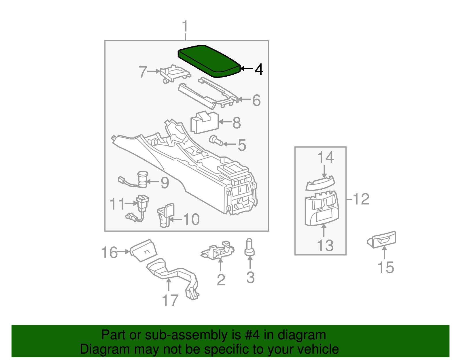 58905-53090-C6 - Lid - 2011-2013 Lexus IS F | My L Parts