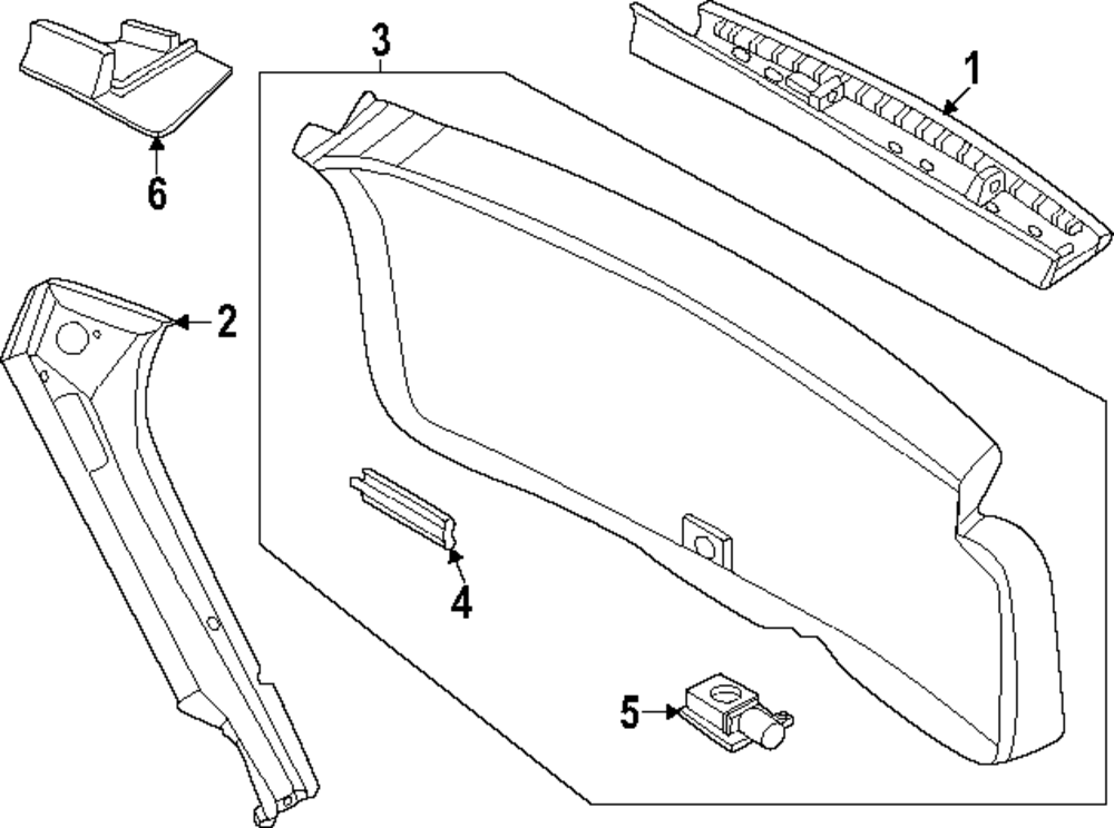 2024-2025 Lincoln Nautilus Upper Trim R2TZ-5841308-AA | Miracle Ford Parts