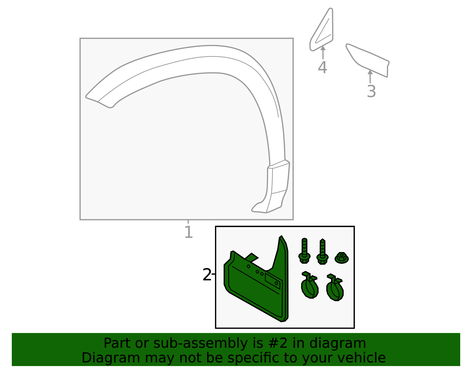 2022-2026 Volkswagen Taos Splash Guards - Front 2GJ-075-111 | OEM Parts ...