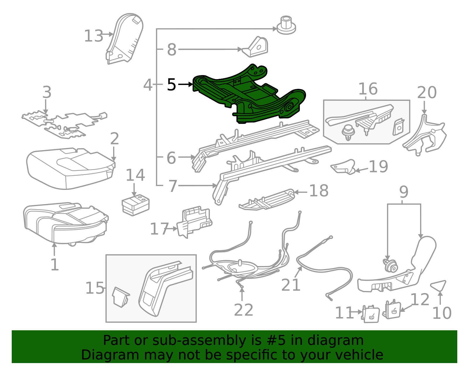 2024-2025 Toyota Grand Highlander Cushion Frame 71016-0E210 | Toyota ...