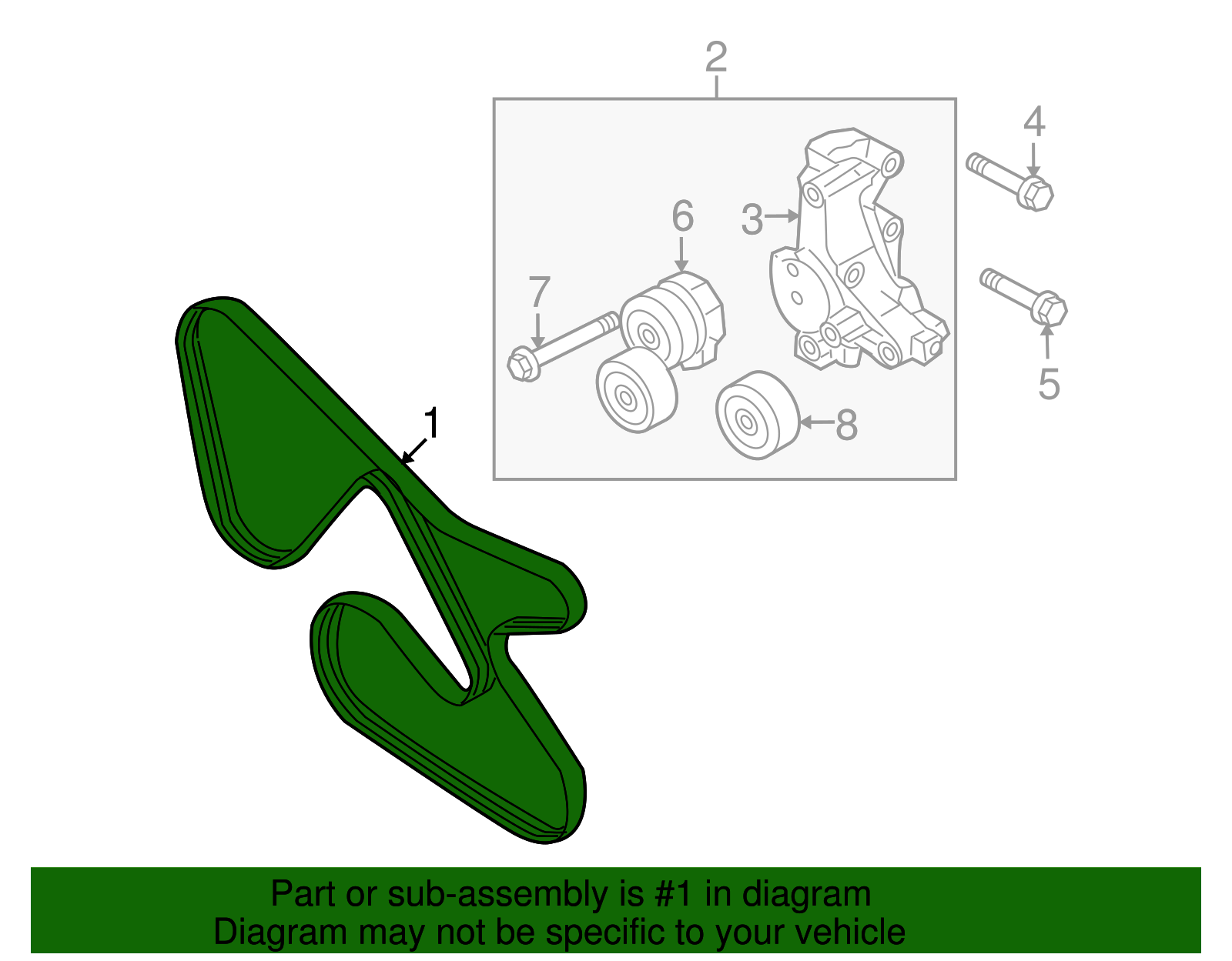 2013-2014 Hyundai Genesis Coupe Serpentine Belt 25212-2C400 | OEM Parts ...