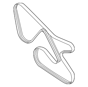 25212-2C400 - Serpentine Belt 2013-2014 Hyundai Genesis Coupe | Hyundai ...
