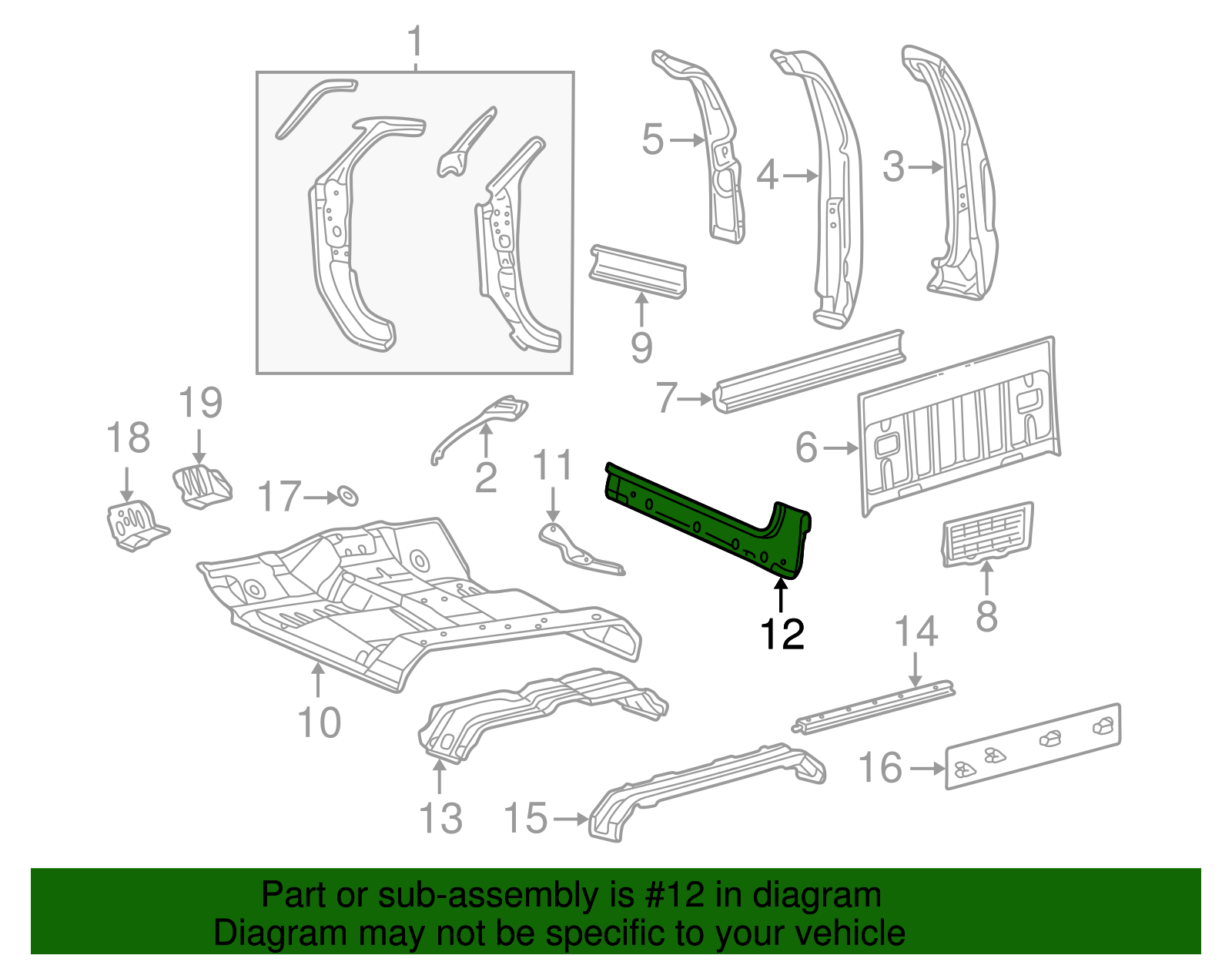 1999-2016 Ford | Rocker Panel Reinforcement | 8C3Z-2510120-A | Walls ...