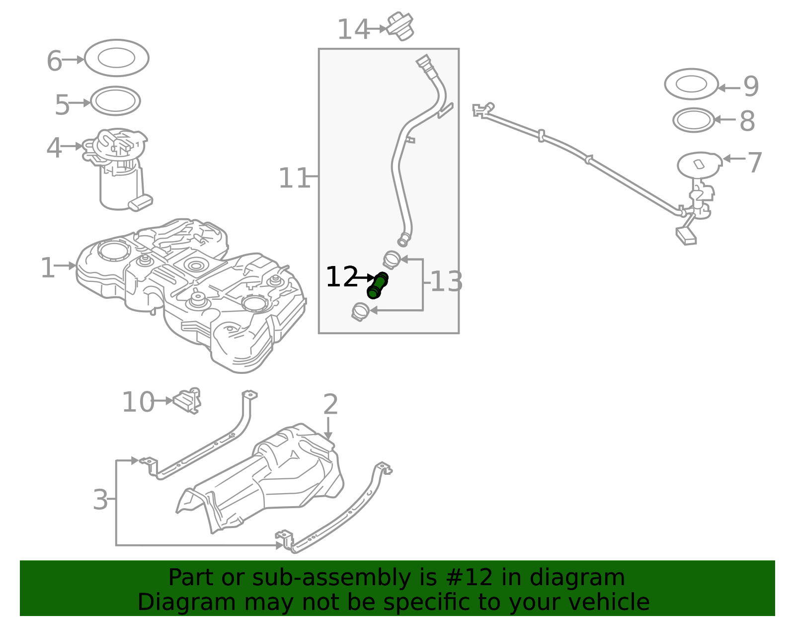 31355024 - High-Quality Filler Hose for 2011-2018 Volvo | AutoNation Parts