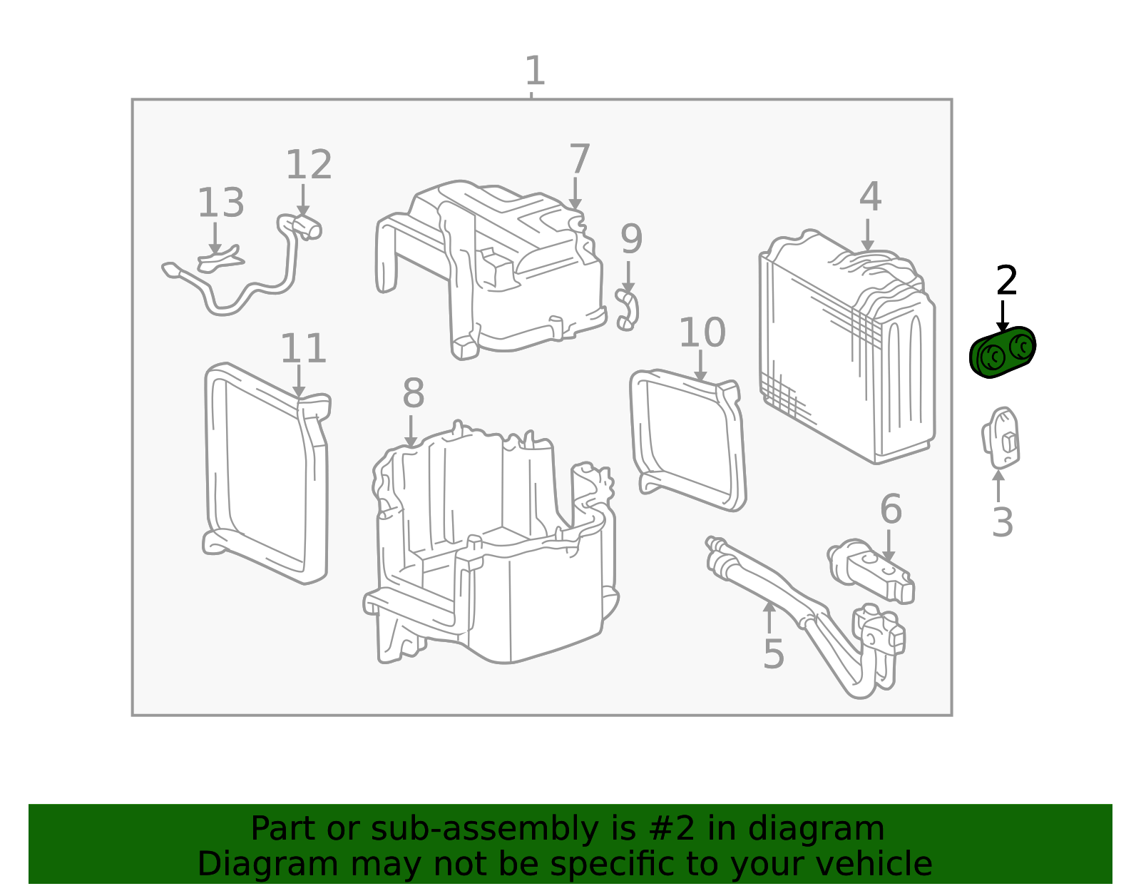 2000-2002 Toyota Evaporator Assembly Grommet 90099-32137 | MotorMotor