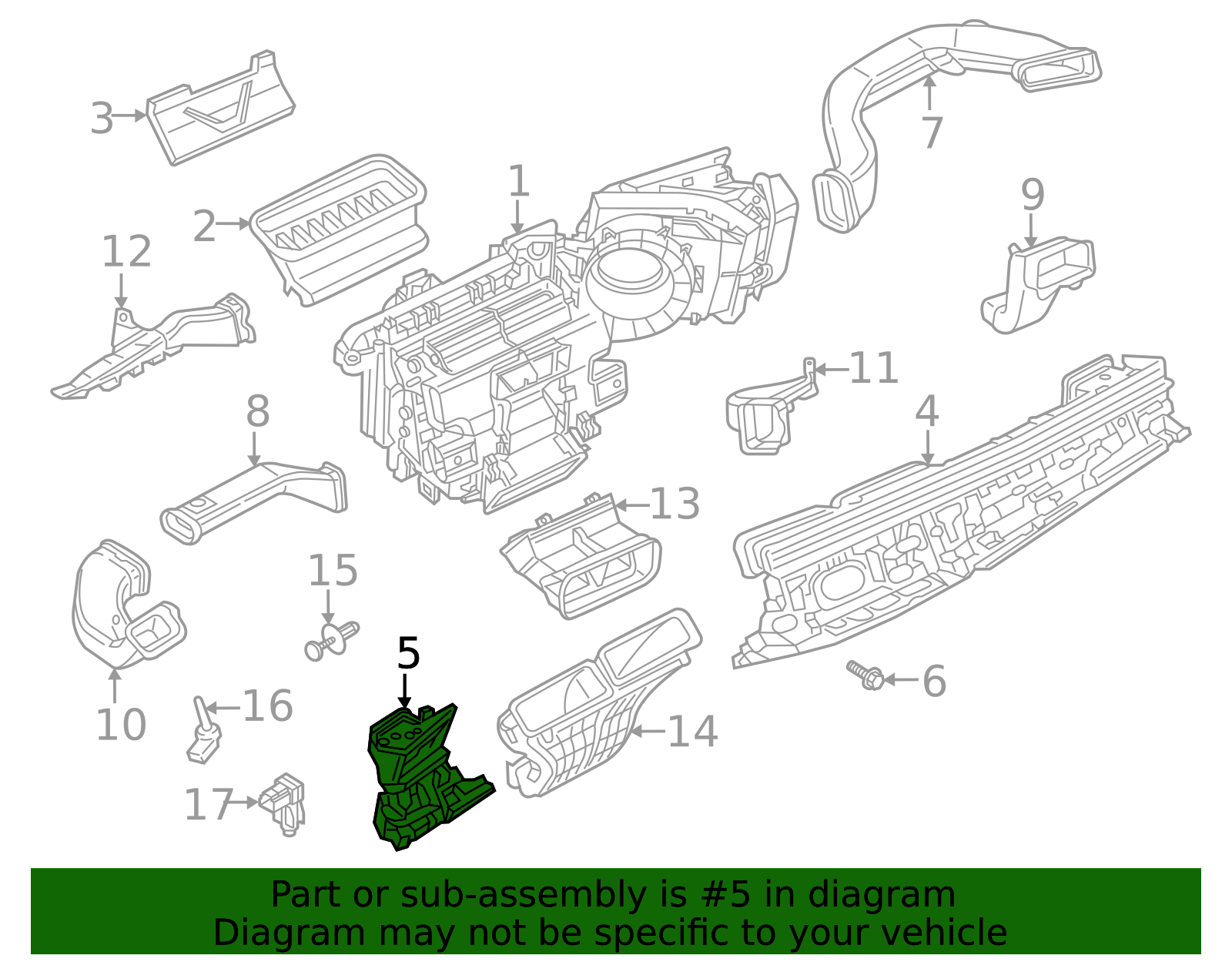 4M8-820-901-H-4PK - Audi Air Vent 2020-2025 Audi | Performance Auto Parts