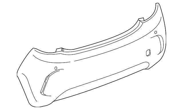 2016-2022 Chevrolet Spark Rear Bumper Fascia 42625940 GM ...