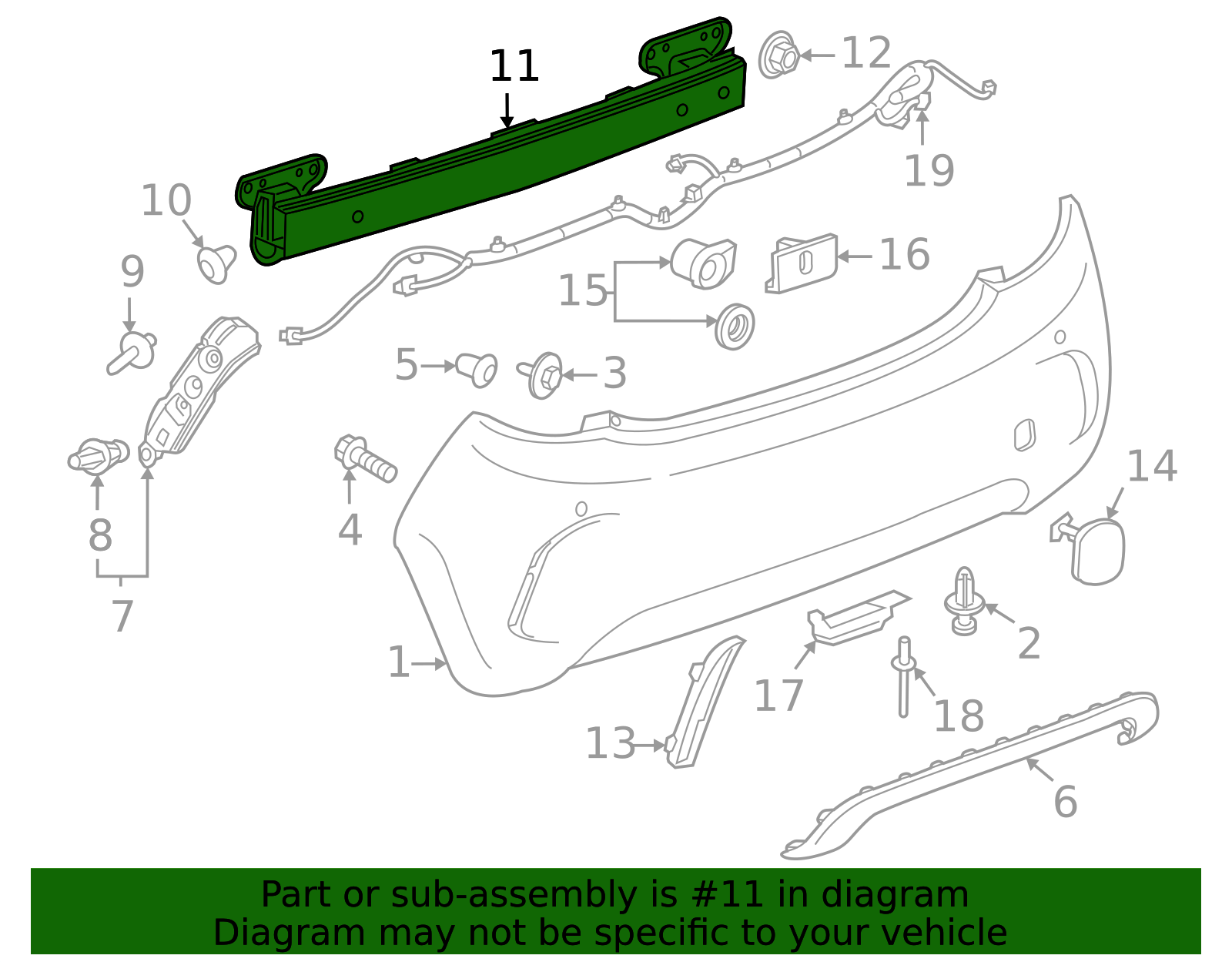 2016-2022 Chevrolet Spark Impact Bar 42455557 | Capital Chevy Parts