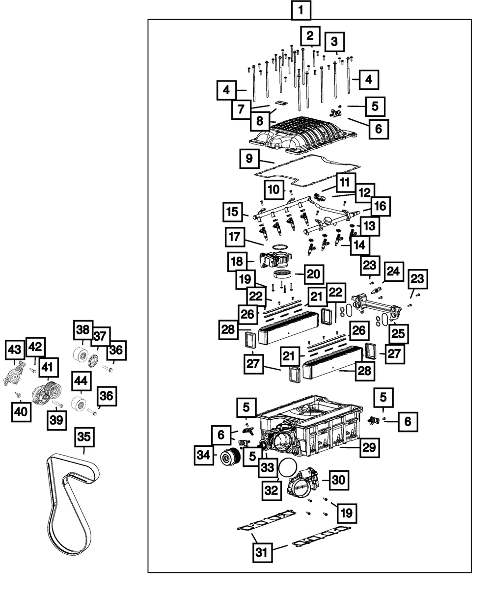68454113AG - Supercharger 2019-2023 Dodge | The Official Mopar eStore