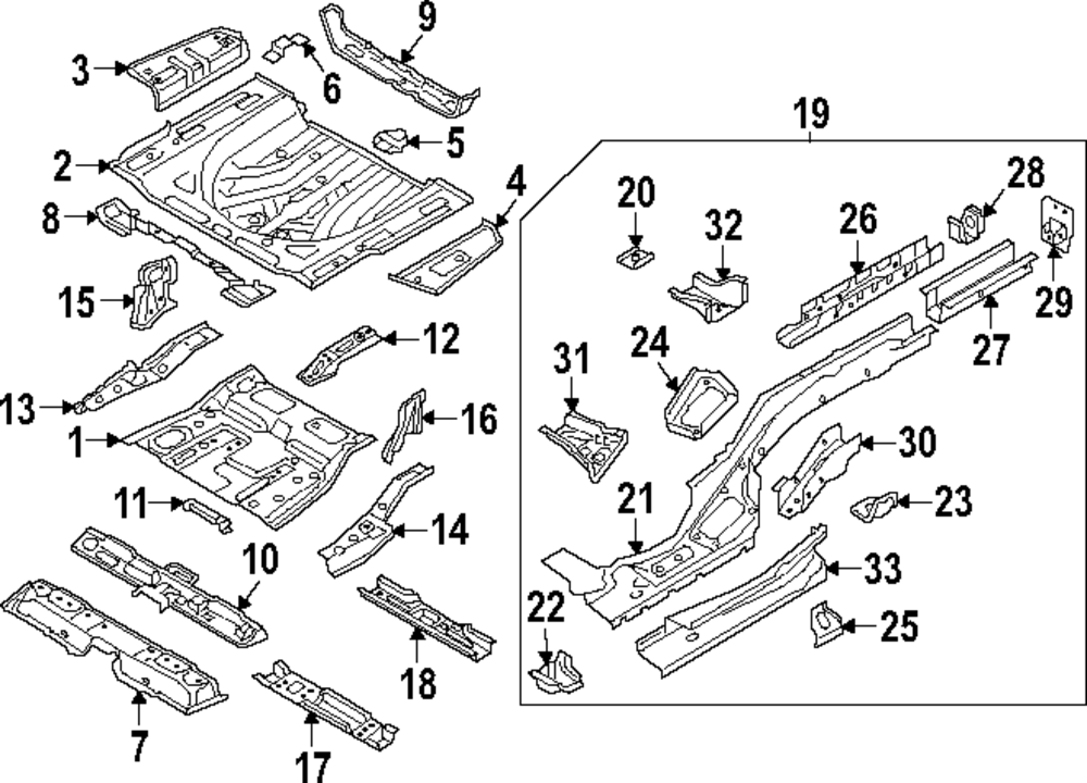 3QF-803-501 - Rail Assembly 2018-2019 Volkswagen Atlas | Wolfsburg ...