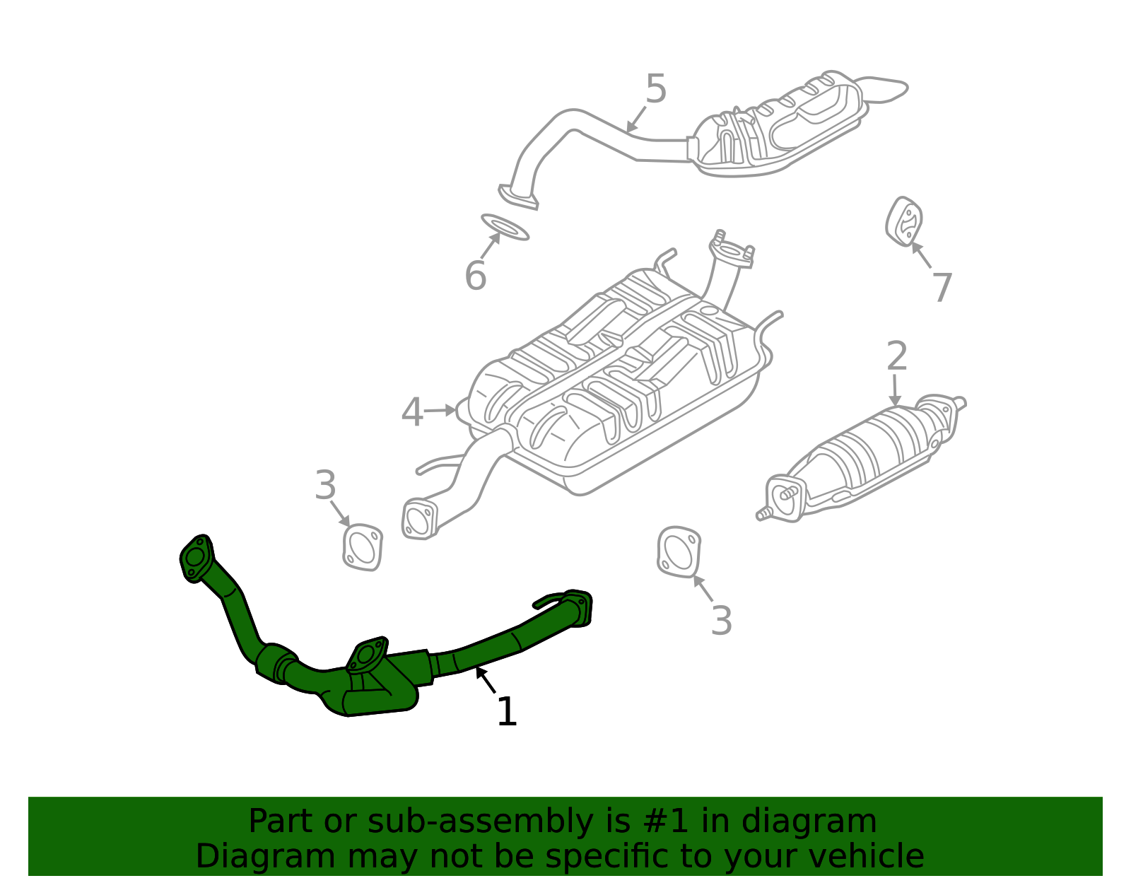 28610-3E010 - Front Pipe 2003-2006 Kia Sorento | Kia.Parts Store