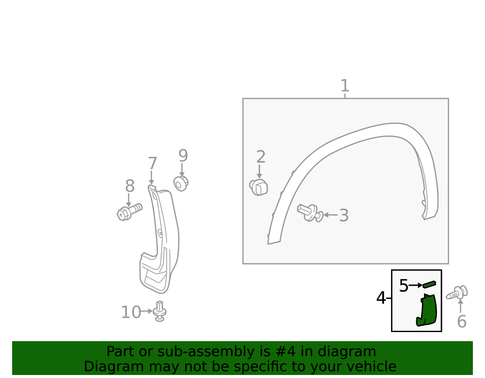 2014-2019 Toyota Highlander Molding Assembly 75602-0E903 | Toyota Parts ...