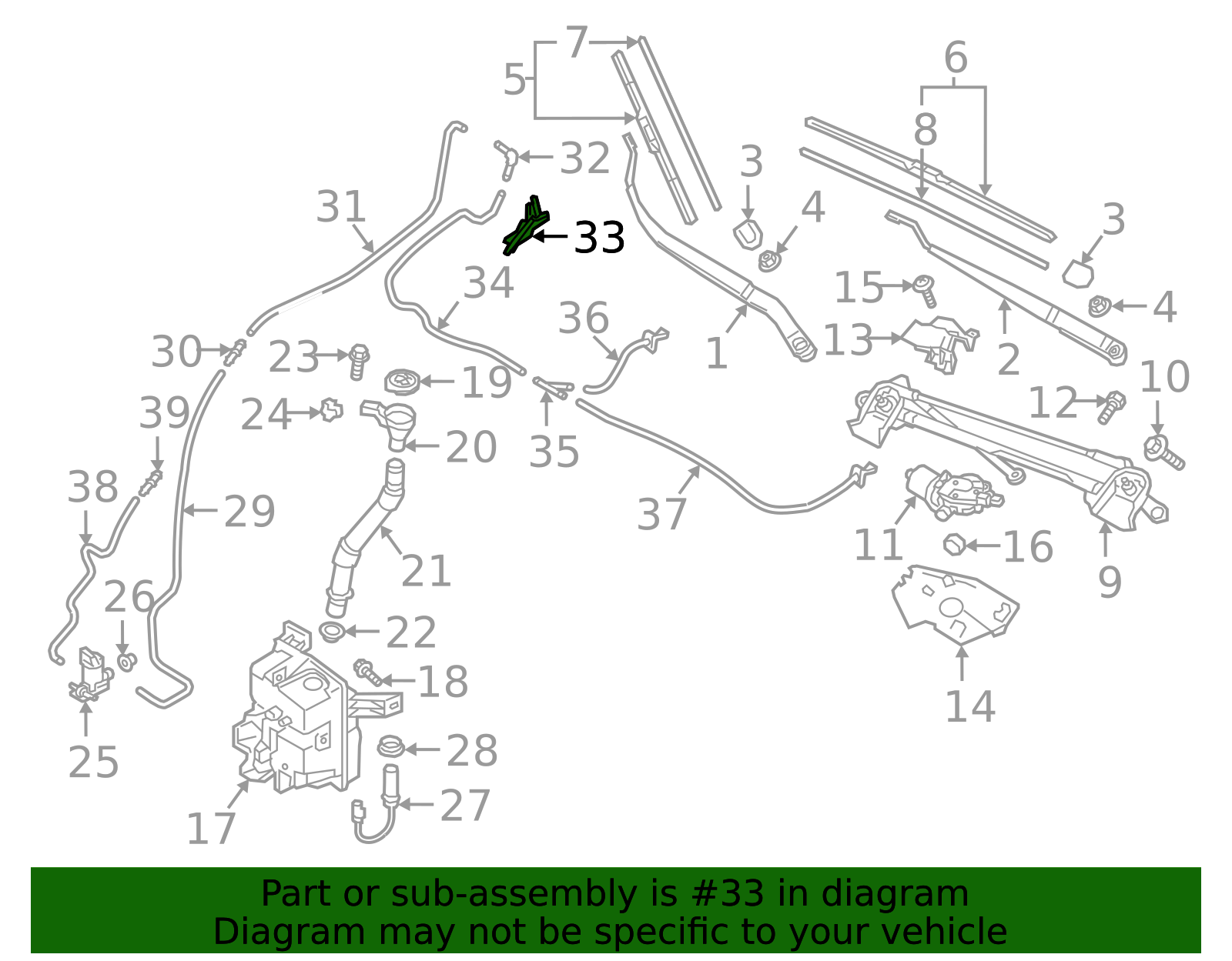 2007-2025 Mitsubishi Washer Hose Clip 8265A088 | Mitsubishi Parts Central