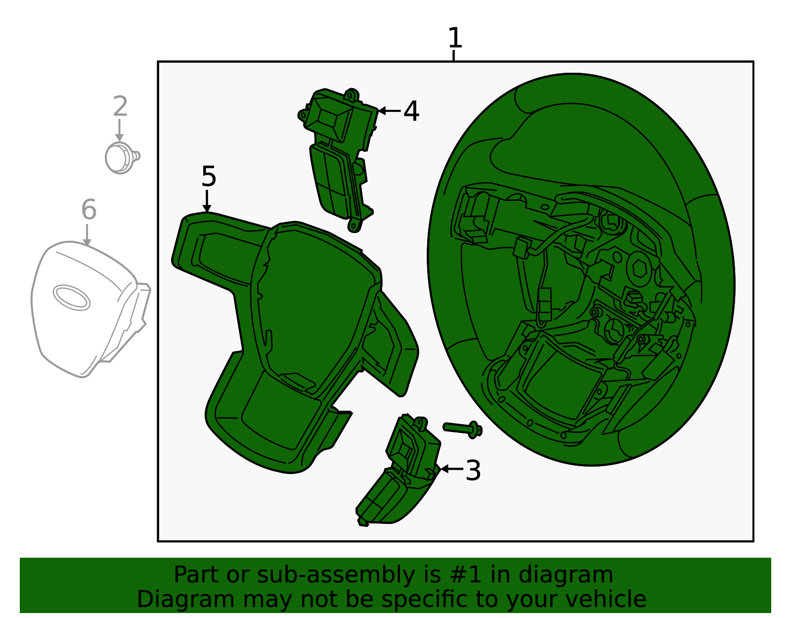 FL3Z-3600-HA - Steering Wheel - 2015-2017 Ford F-150 | Sunrise Ford Parts