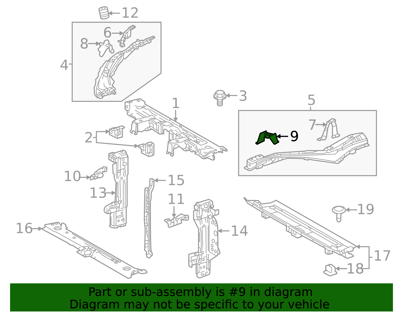 53274-47051 - Reinforcement Radia | Conicelli Toyota