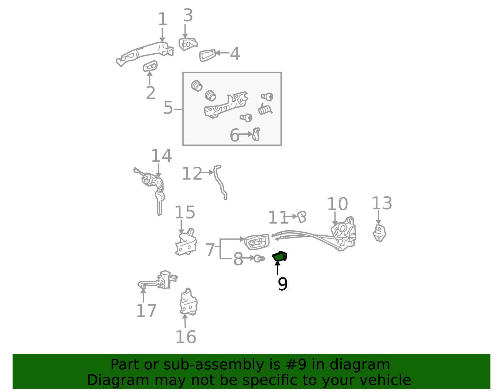 69284-AA010-B2 - High-Quality Interior Door Handle Screw Cap for 2004 ...