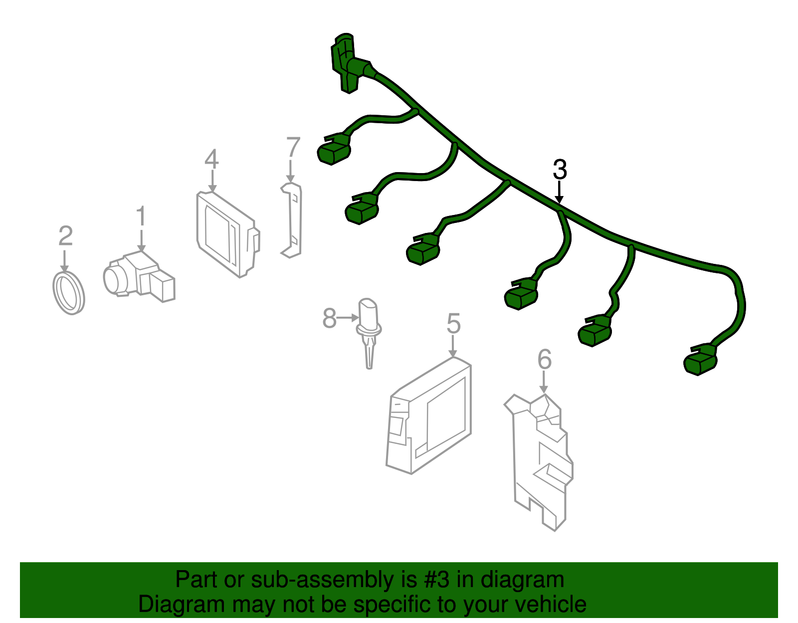 213-540-56-03 - Wire Harness 2017-2020 Mercedes-Benz | Mercedes-Benz ...