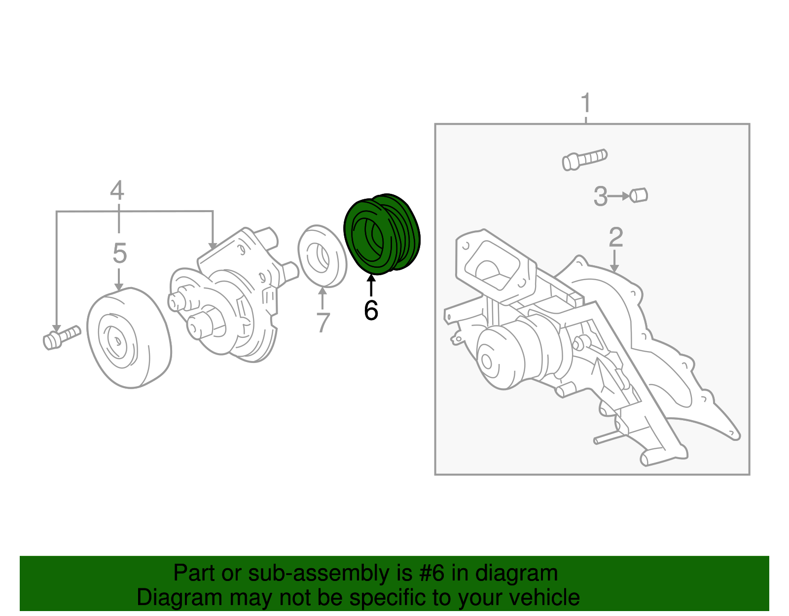 1998-2009 Toyota Accessory Drive Belt Idler Pulley 16604-0F010 | OEM ...
