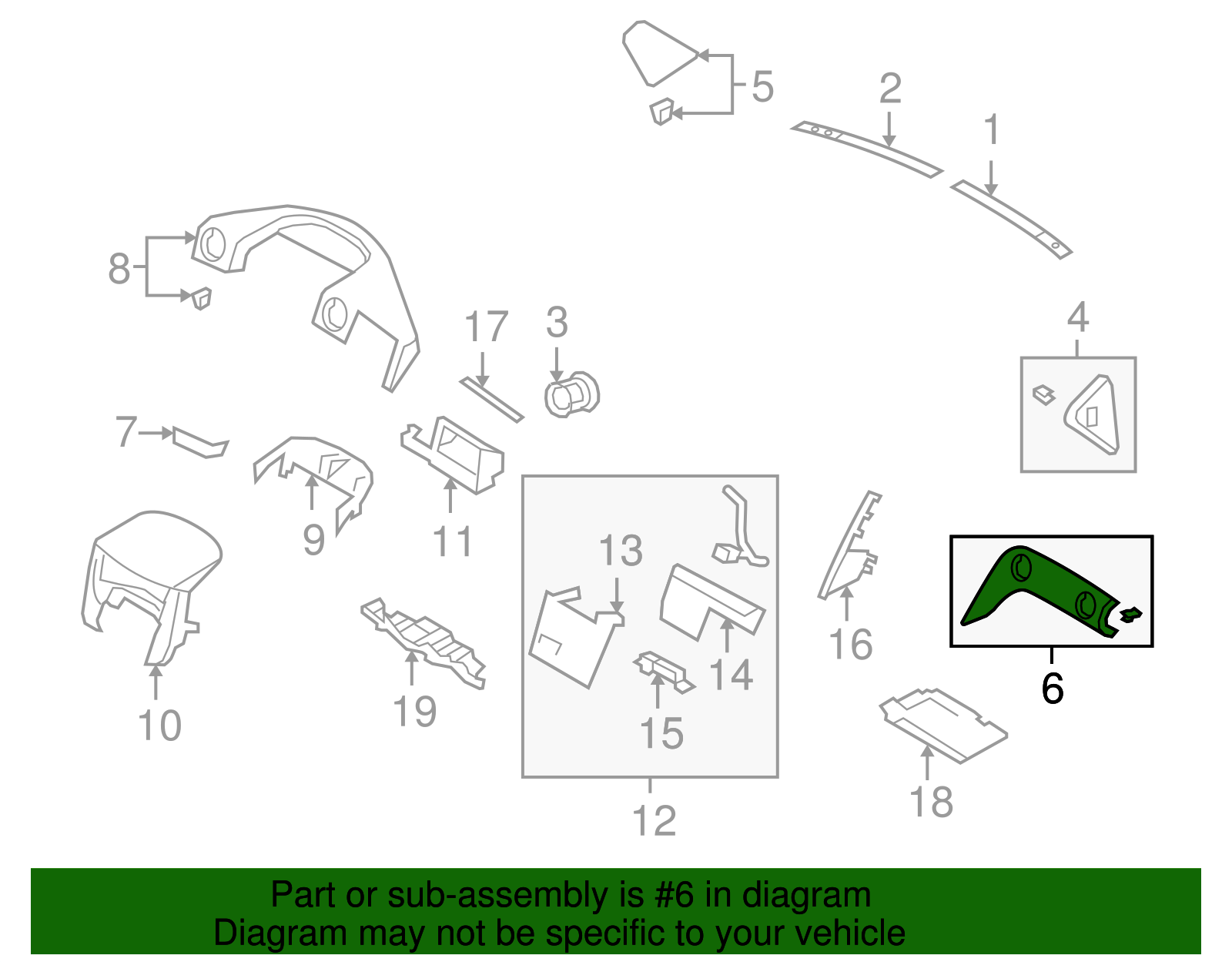 2015-2016 Nissan GT-R Padded Covering 68212-89S0B | Boro Nissan Parts