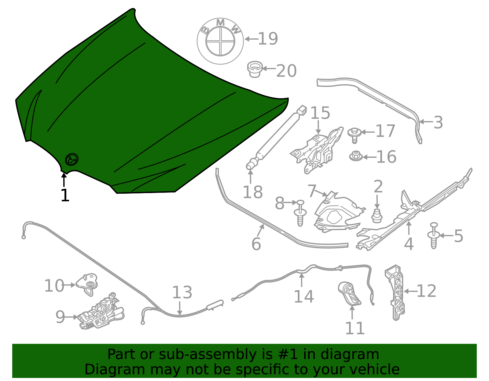 41-00-8-499-153 - Hood Panel | BMWPartsHub