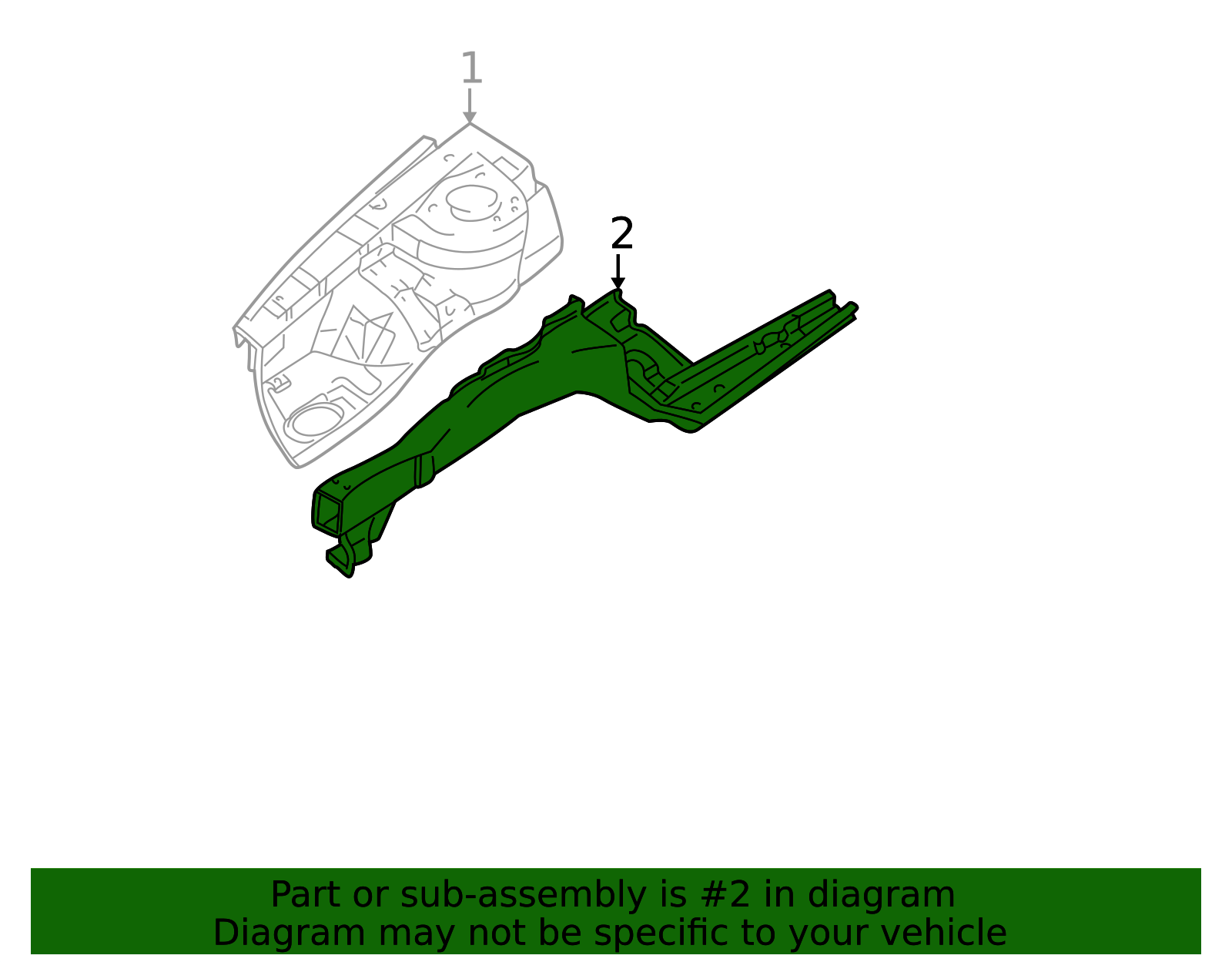 2003-2008 Hyundai Tiburon Lower Rail 64602-2C010 | QuirkParts