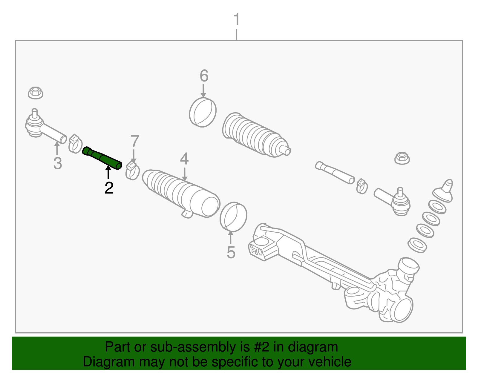 2004-2008 Ford | Inner Tie Rod | 6L3Z-3280-B | Walls' Ford Parts