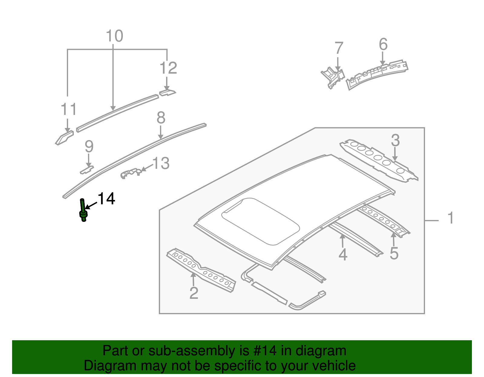 73858-AU100 - Roof Molding Clip 2003-2020 Infiniti | Infiniti of Orland ...