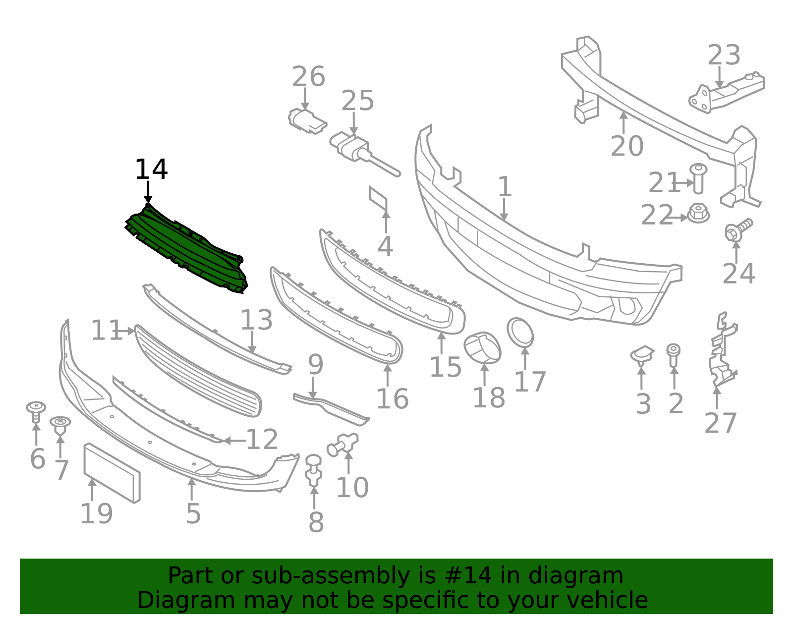 51-11-7-046-364 - Upper Grille | BMWPartsHub