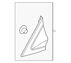 Hyundai - 86190-S1100 - Upper Molding - 2019-2023 Hyundai Santa Fe ...