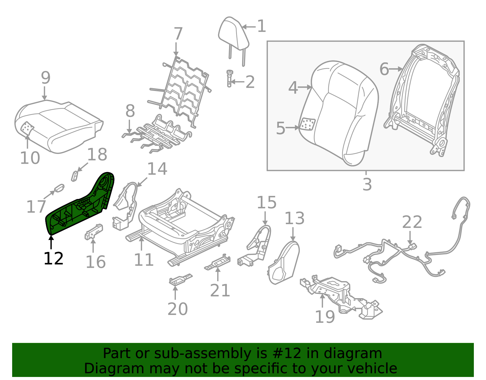 87330-6RA1A - Seat Trim Panel 2021-2025 Nissan Rogue | Official Nissan ...