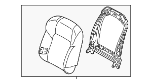 2021-2022 Nissan Rogue Seat Back Assembly 87600-6RA3B | Team Nissan Inc.