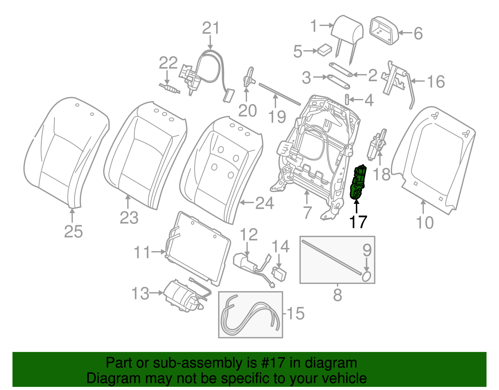2013-2019 BMW | Adjust Motor | 52107314215 | BMW OEM Parts Store