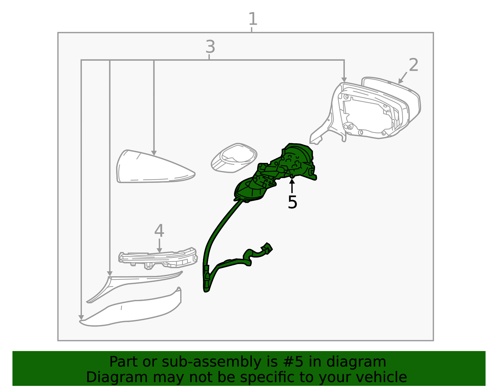 Door Mirror Motor - OEM Electric Adjustment Replacement | AutoNation Parts