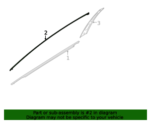 Genuine Upper Molding for 82850-L1500 | Hyundai OEM Parts Direct