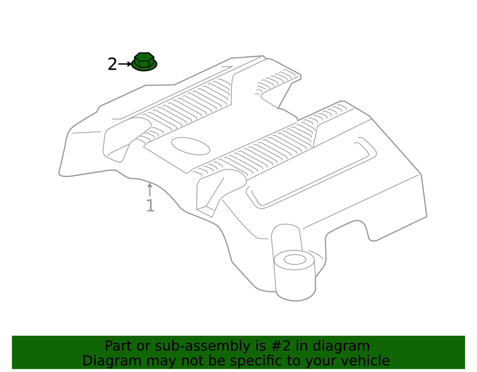 2014-2026 Ford Engine Cover Nut W520201-S450B | OEM Parts Online