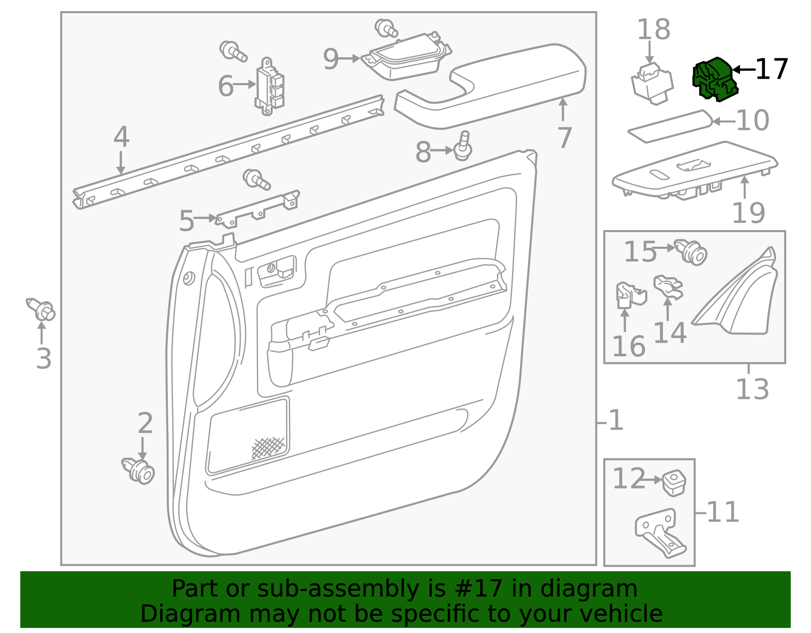 Toyota Door Window Switch - Power Window Control - Part #84810-0C080 ...