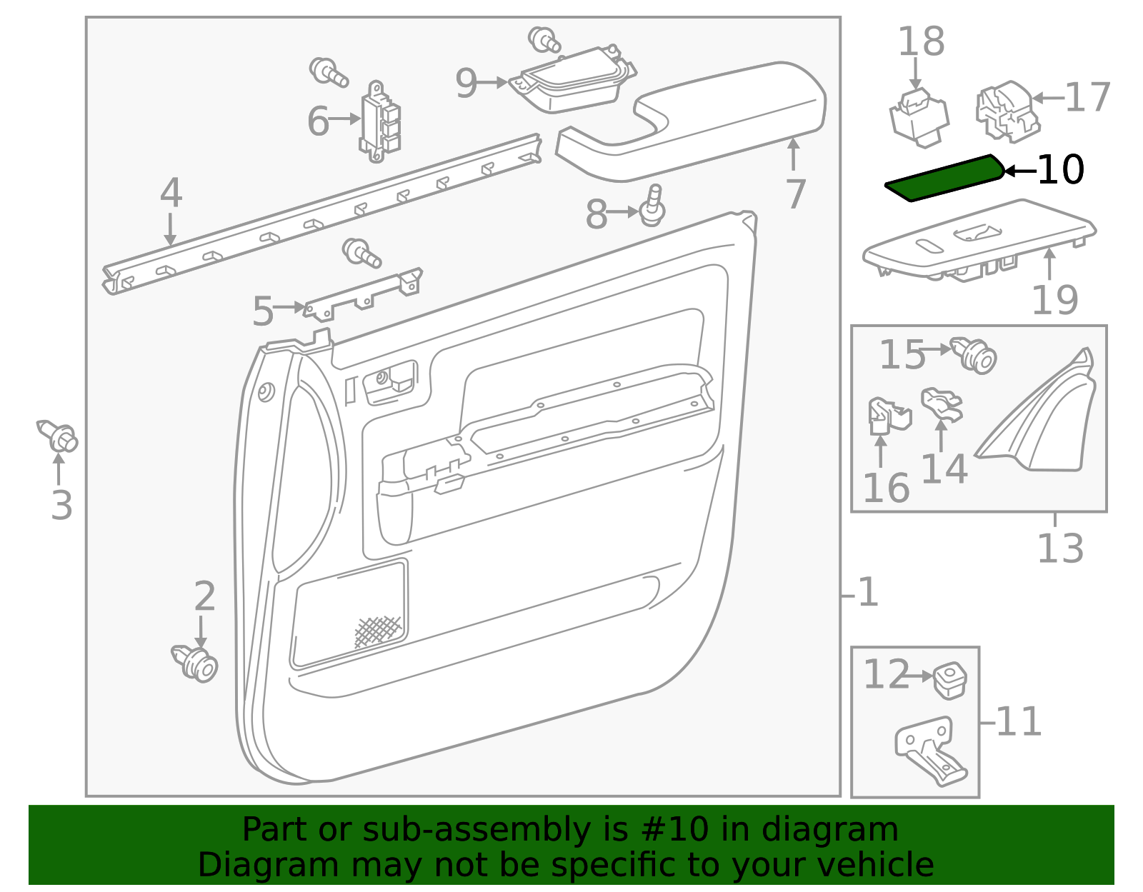 74221-0C020 - Cap; Cover - OEM Genuine Toyota Parts