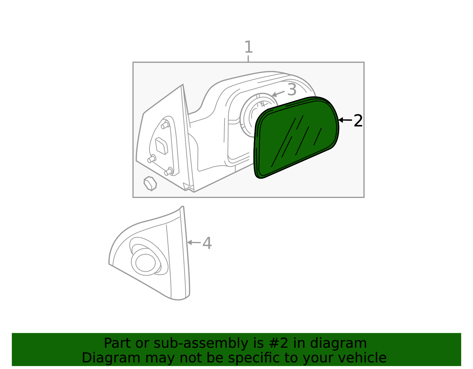 2005-2007 Kia Sportage Mirror Glass 87611-1F000 | OEM Parts Online