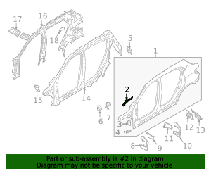 41007956401 - 2018-2023 BMW X2 Uniside Panel Bracket (41-00-7-956-401 ...
