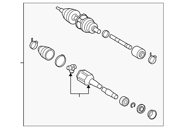 2007-2018 Lexus ES350 Axle Assembly 43410-06B80 | OEM Parts Online