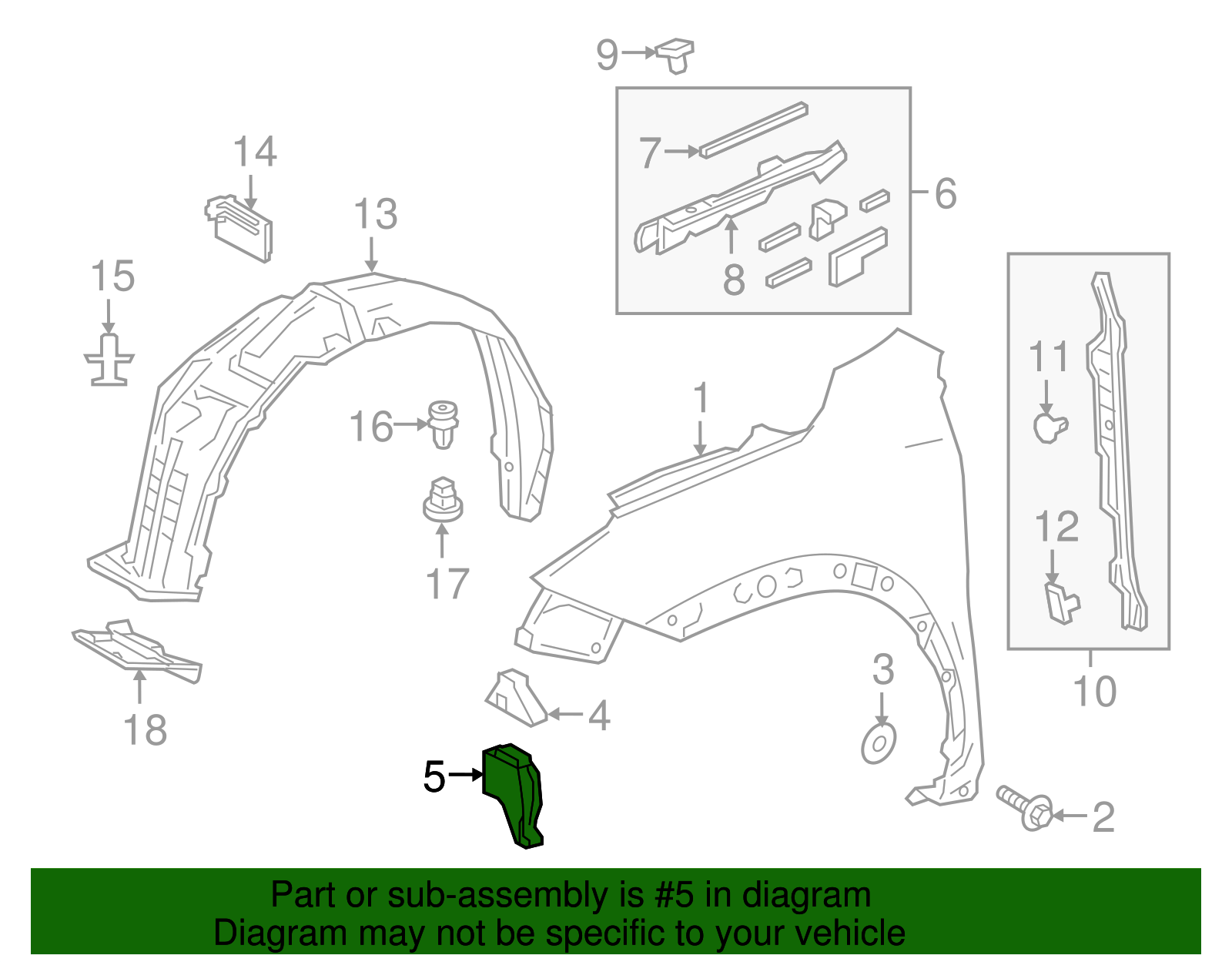 2015-2021 Lexus Air Guide 53154-78010 | OEM Parts Online