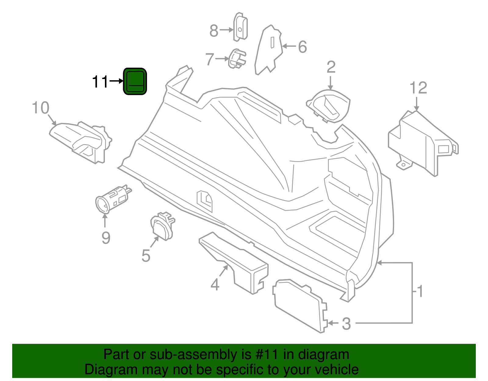 2008-2024 BMW | Luggage Compartment Socket | 51476964057 | BMW OEM ...