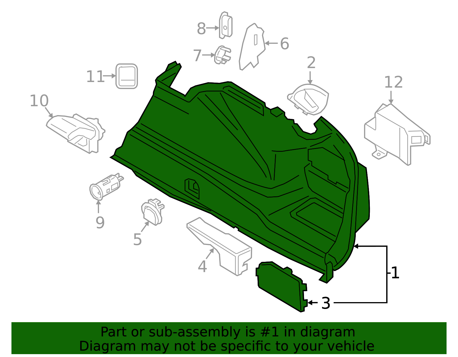 Genuine BMW 51-47-7-373-572 | Trunk Side Trim | FREE Shipping on Most ...
