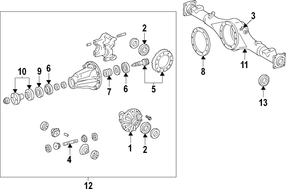 2022-2025 Toyota Differential Carrier Bearing 90366-50194 | Toyota ...