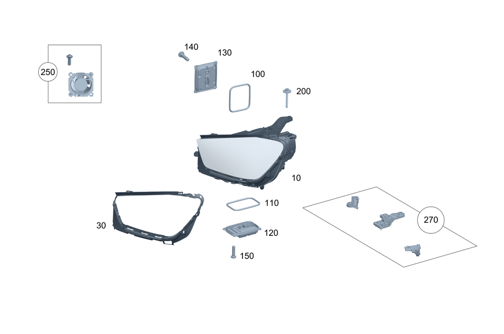 167-906-53-11 - Lamp Unit | World Mercedes-Benz Parts