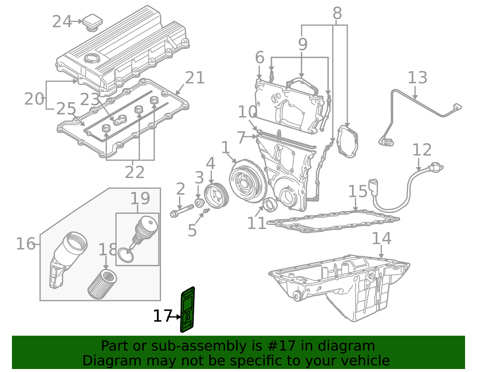 11-42-1-709-800 - Oil Filter Housing Gasket - 1996-1998 BMW Z3 ...